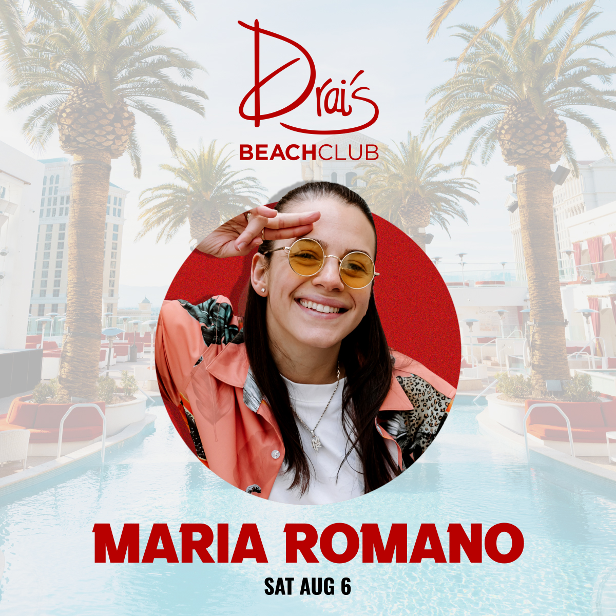 Maria Romano at Drais Beachclub | SKAM